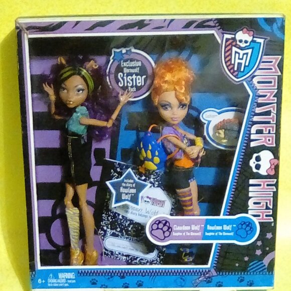 monster high | Toys | Monster High Clawdeen Howleen Wolf Dolls Sister ...